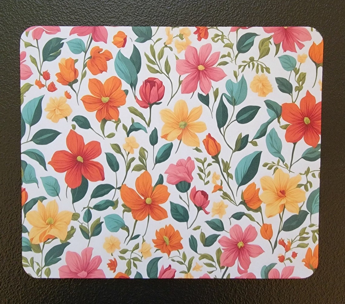 Flowers Mouse Pad, Gaming Mouse Pad, Work Mousepad, Desk Accessory ...