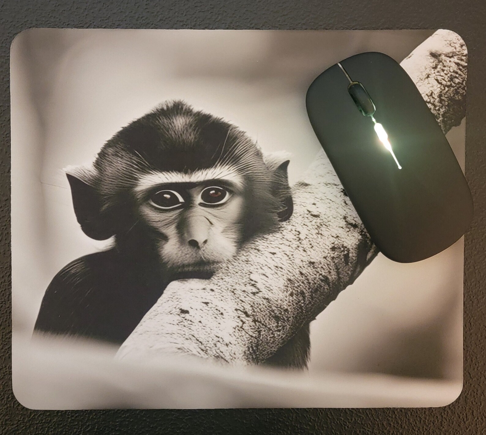 Baby Monkey Mouse Pad, Gaming Mouse Pad, Work Mousepad, Desk Accessory ...
