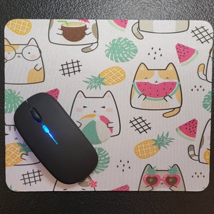 Cat Mouse Pad, Cats Mousepad, Gaming Mouse Pad, Work Mousepad, Desk ...