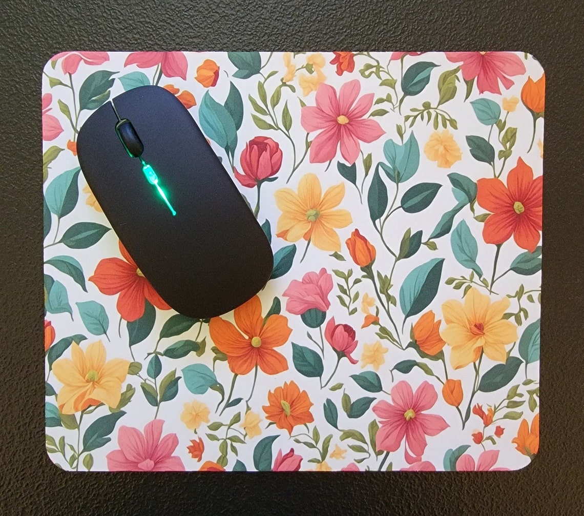 Flowers Mouse Pad, Gaming Mouse Pad, Work Mousepad, Desk Accessory ...