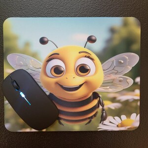 Cute Bee Mouse Pad, Gaming Mouse Pad, Work Mousepad, Desk Accessory ...