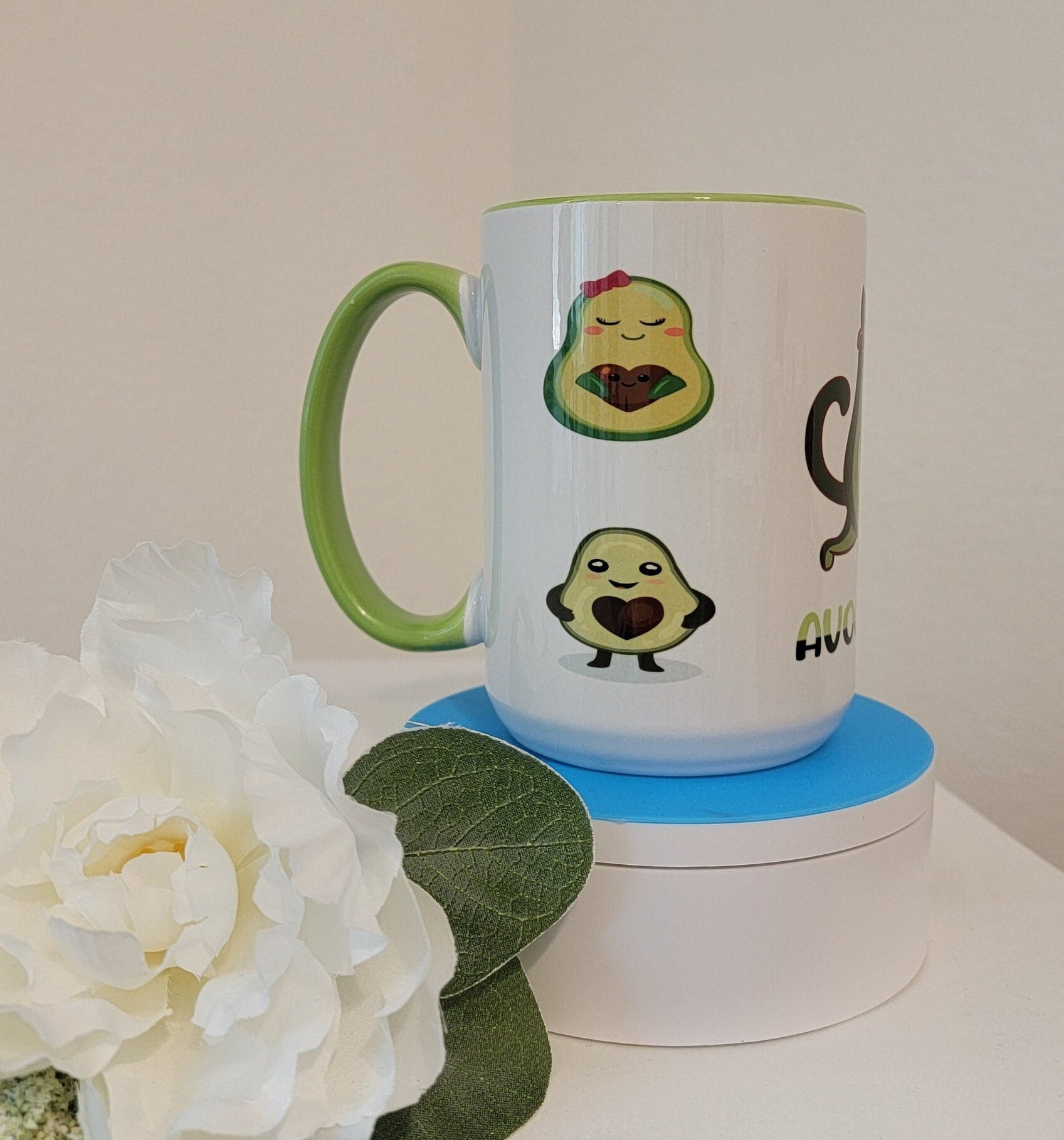 Avocado Mug, 15 Oz Ceramic Mug, Avocado Gifts, Avocado Cup, Gift for ...