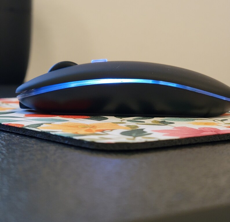 Flowers Mouse Pad, Gaming Mouse Pad, Work Mousepad, Desk Accessory ...