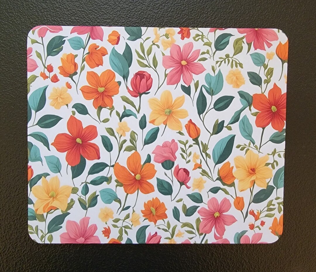 Flowers Mouse Pad, Gaming Mouse Pad, Work Mousepad, Desk Accessory ...