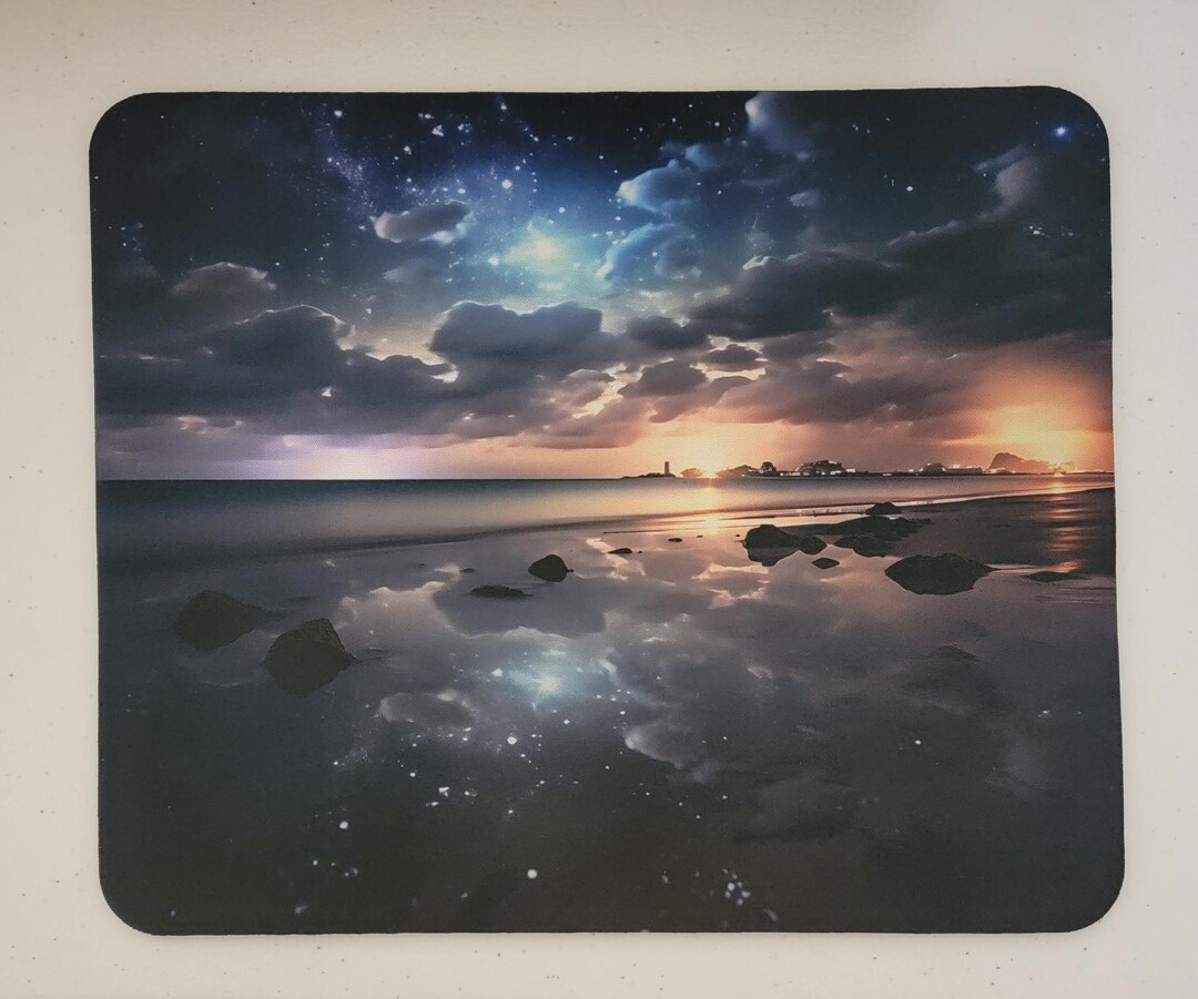 Starry Night Mouse Pad, Fantasy Sky, Skyline, Cute Desk Accessories ...