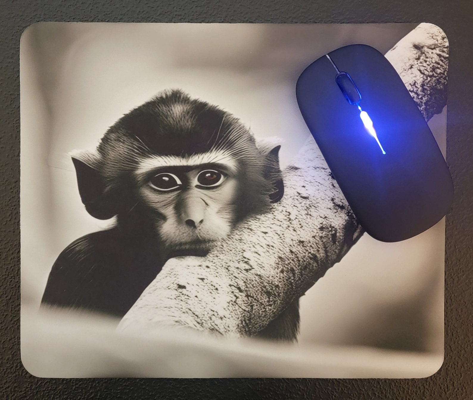 Baby Monkey Mouse Pad, Gaming Mouse Pad, Work Mousepad, Desk Accessory ...