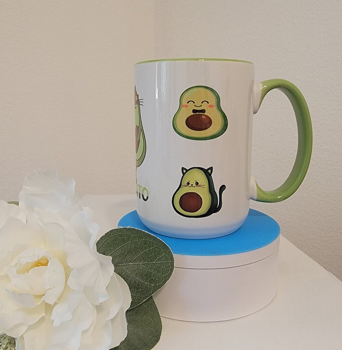 Avocado Mug, 15 Oz Ceramic Mug, Avocado Gifts, Avocado Cup, Gift for ...