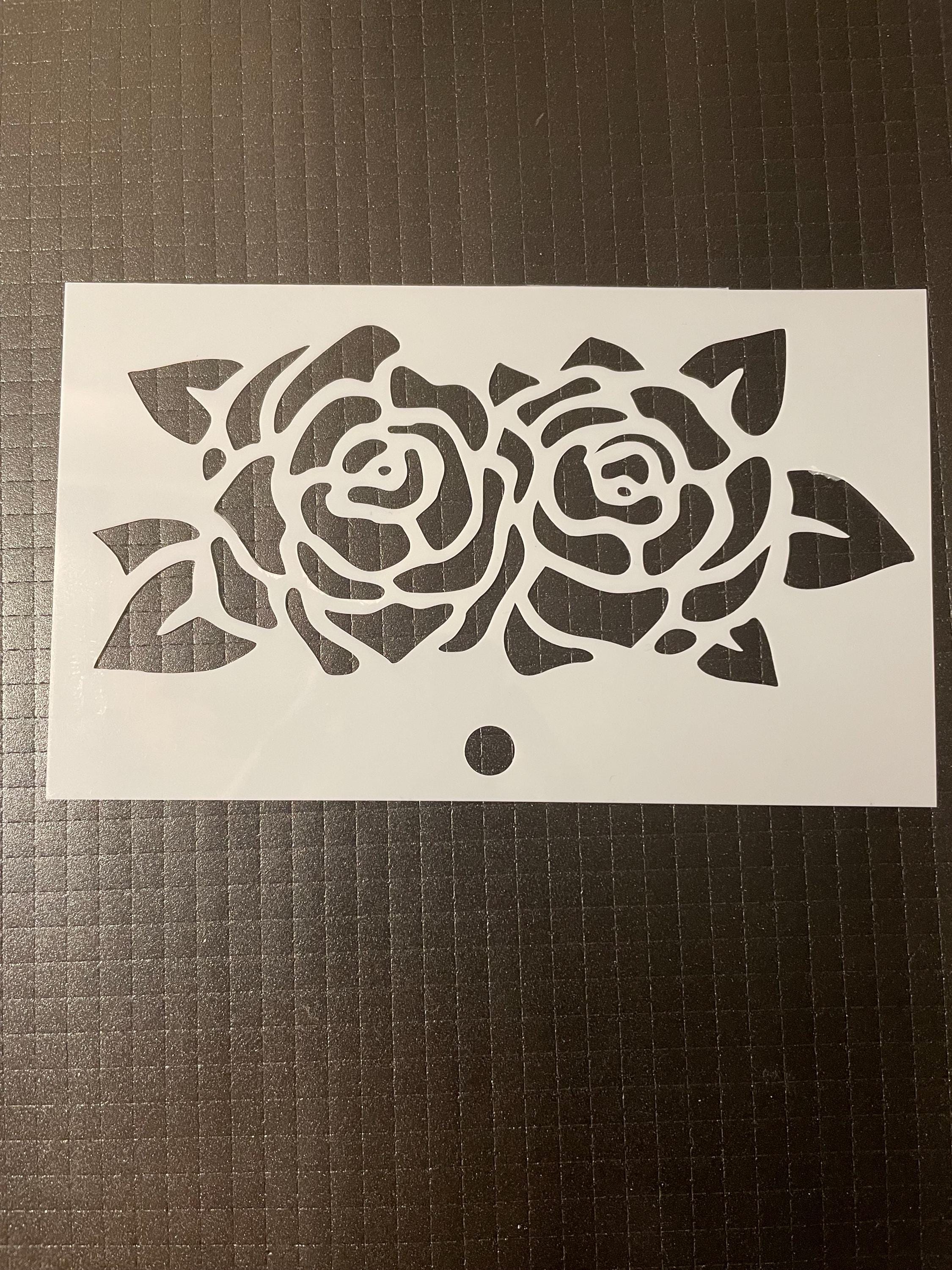 Rose Stencil - Etsy