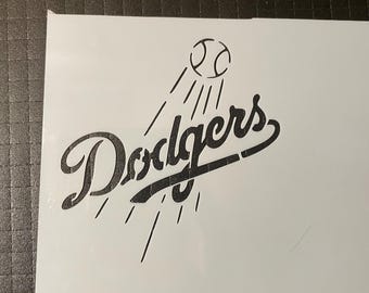 LA Dodger's Stencil - Etsy