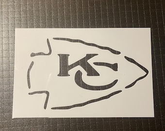 Kansas City Football Team Stencil Set | Durable 7 Mil Mylar for Face ...