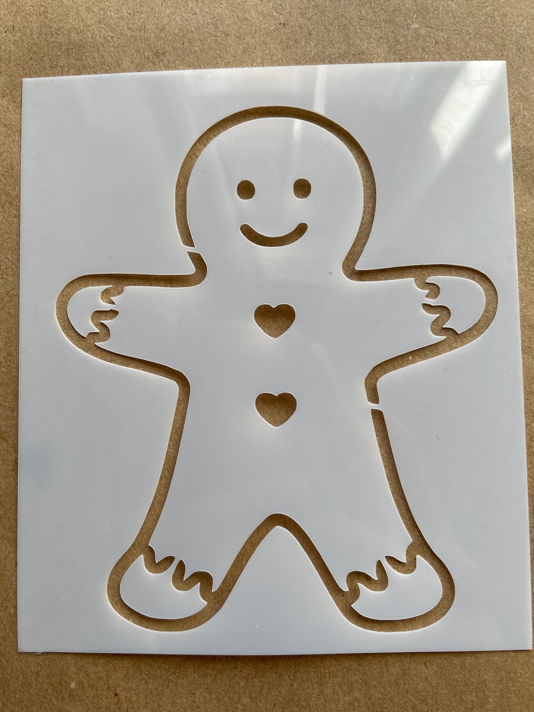 Gingerbread Stencil - Etsy