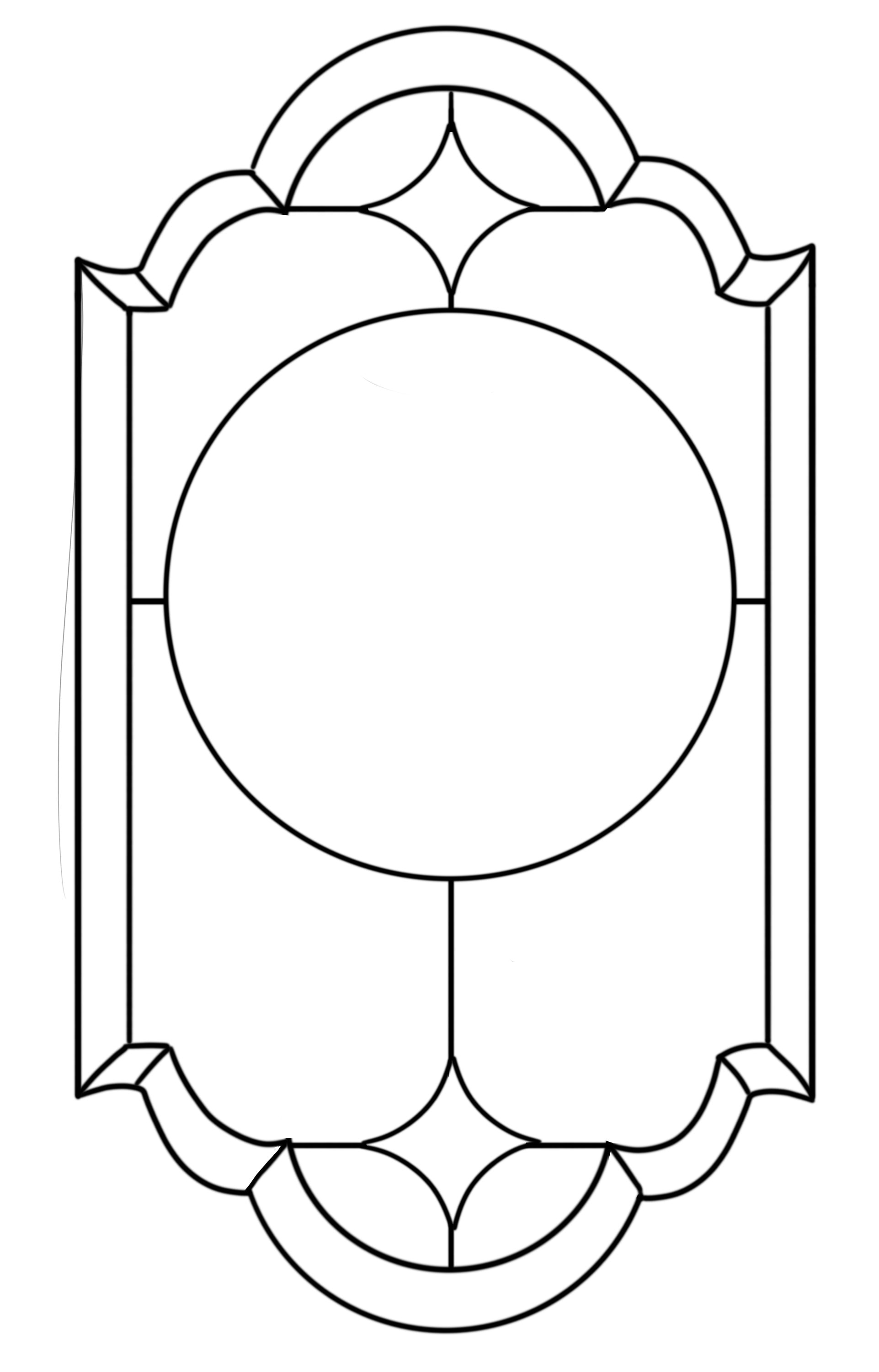 Star Mirror Stained Glass Pattern Download - Etsy