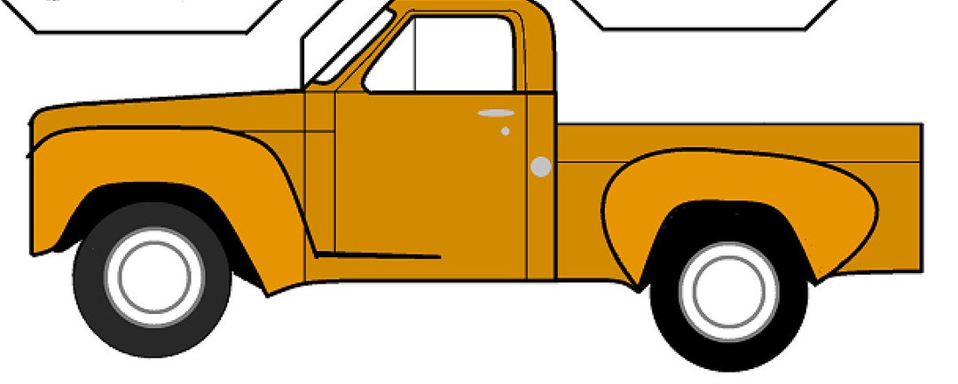1950 Studebaker Pickup Paper Model--chrome Yellow - Etsy