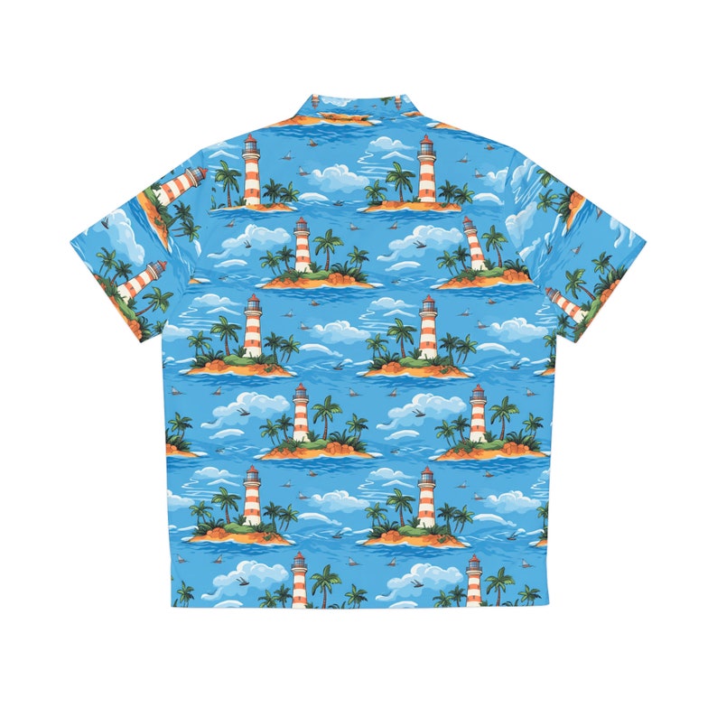 Sizes S to 5XL Lighthouse Beach and Palm Trees Tessellation - Etsy
