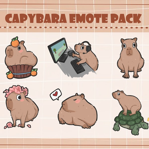 Capybara Chibi - Etsy