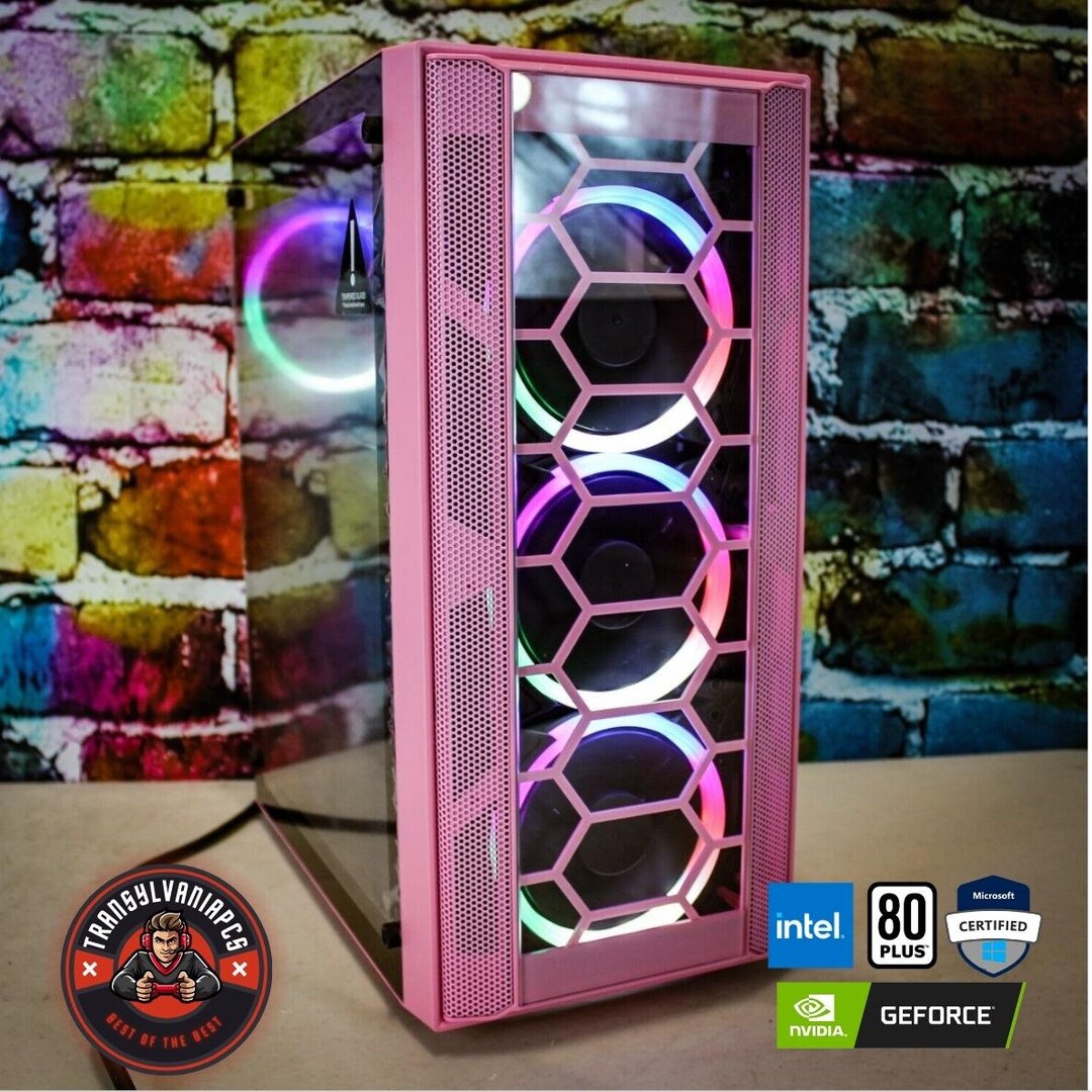 Custom RGB Pink Gaming Computer Build Intel I7 RTX 1060 - Etsy