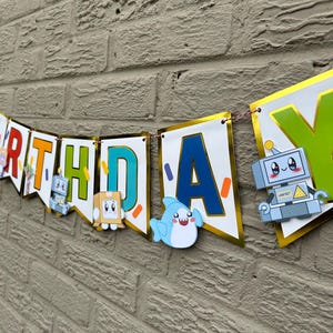 Banner Happy Birthday Lanky Box - Etsy