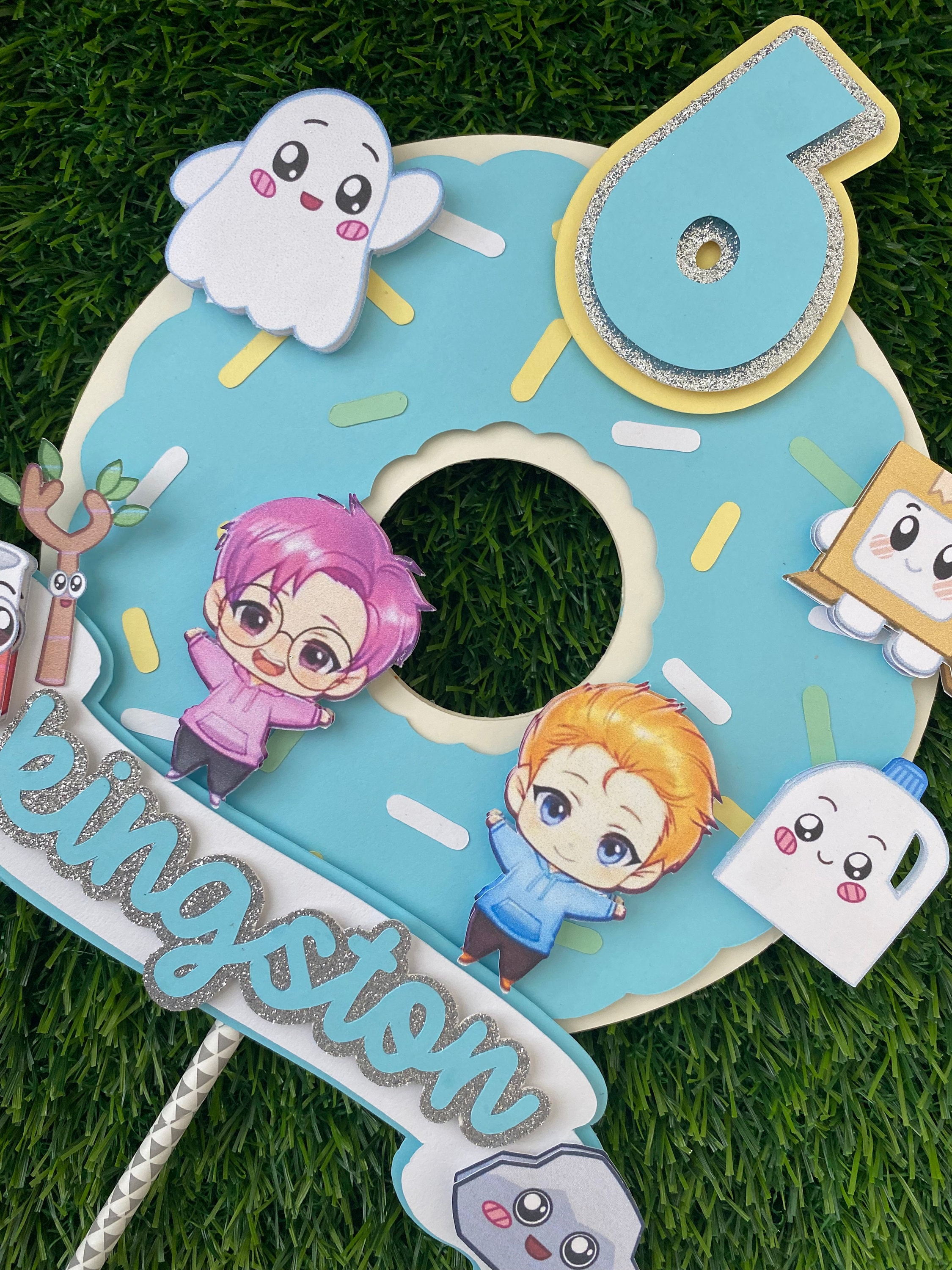 Lankybox Cake Topper Birthday Topper Decor Birthday Lankybox - Etsy