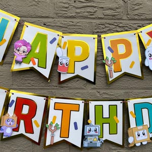Banner Happy Birthday Lanky Box - Etsy