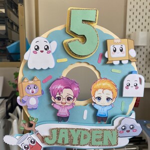 Lankybox Cake Topper Birthday Topper Decor Birthday Lankybox - Etsy