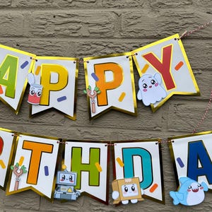 Banner Happy Birthday Lanky Box - Etsy