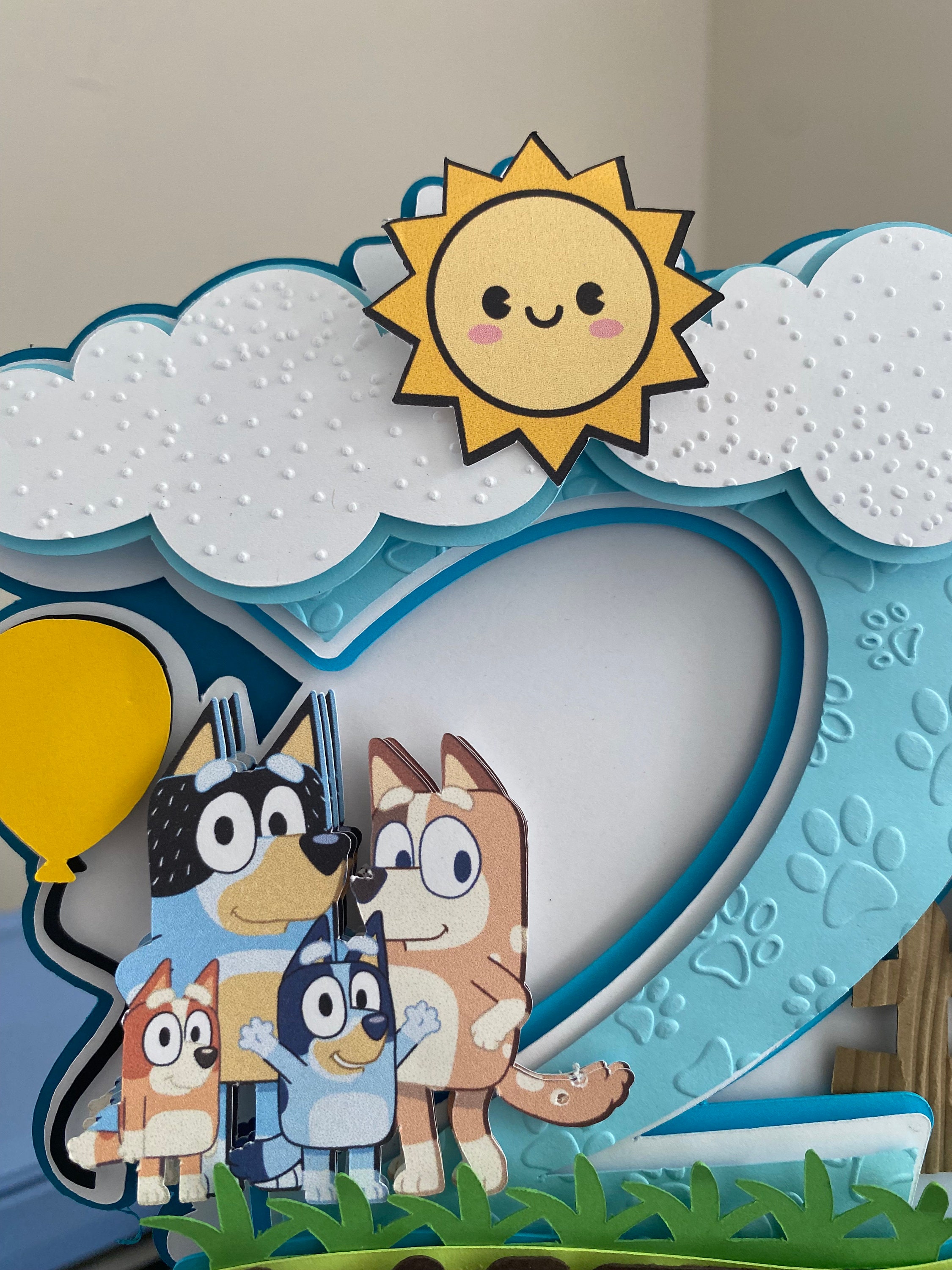 Bluey Cake Topper Birthday Customized - Etsy