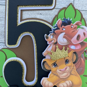 Lion King Cake Topper Birthday Customized - Etsy