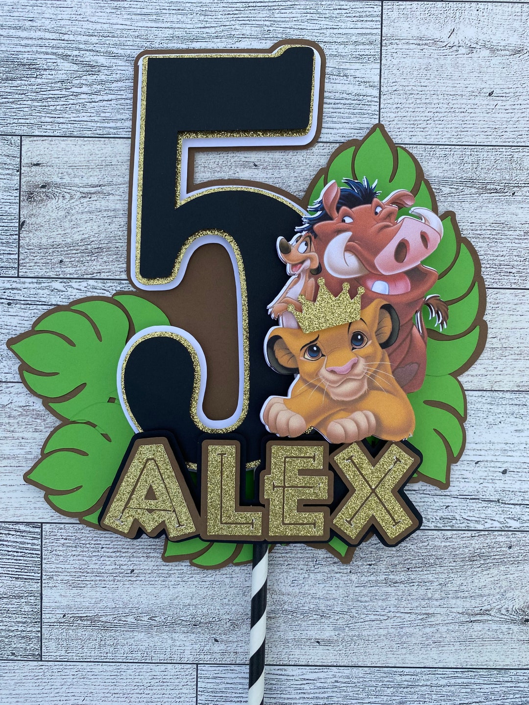 Lion King Cake Topper Birthday Customized - Etsy