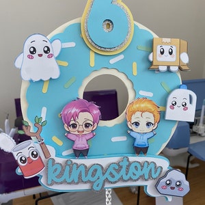 Lankybox Cake Topper Birthday Topper Decor Birthday Lankybox - Etsy