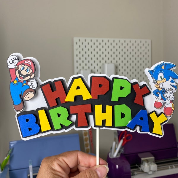 Sonic Cake Topper - Etsy