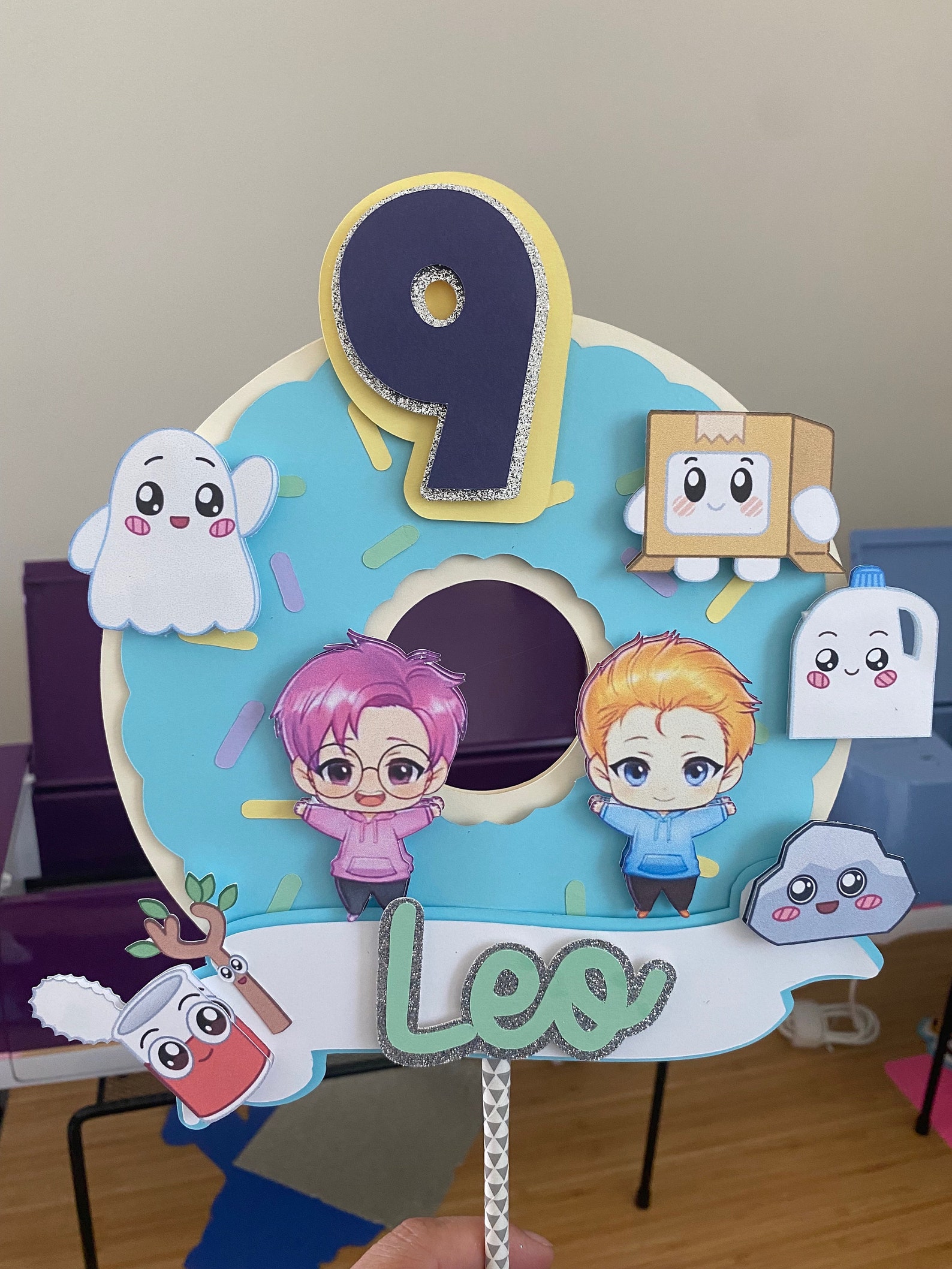 Lankybox Cake Topper Birthday Topper Decor Birthday Lankybox - Etsy