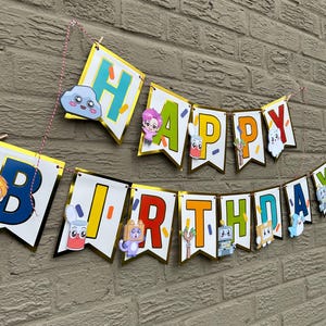 Banner Happy Birthday Lanky Box - Etsy