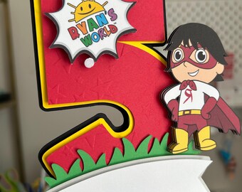 Cake Topper Ryan's World 3d Cake Topper With Ryans World Characters ...