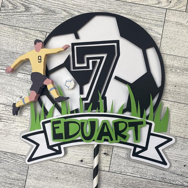 Soccer Cake Topper - Etsy