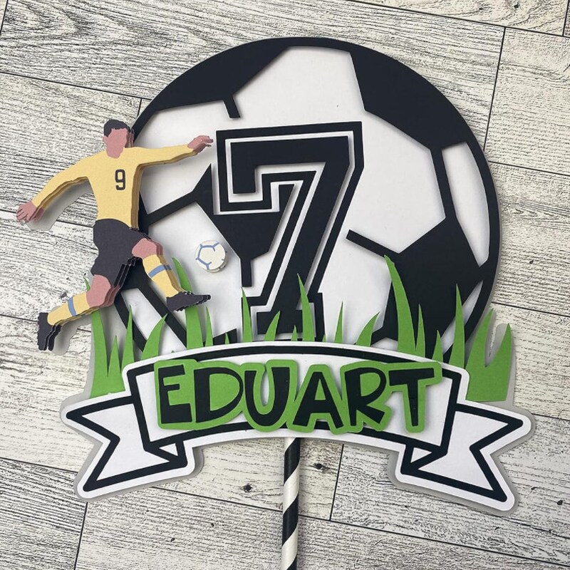 Soccer Cake Topper - Etsy