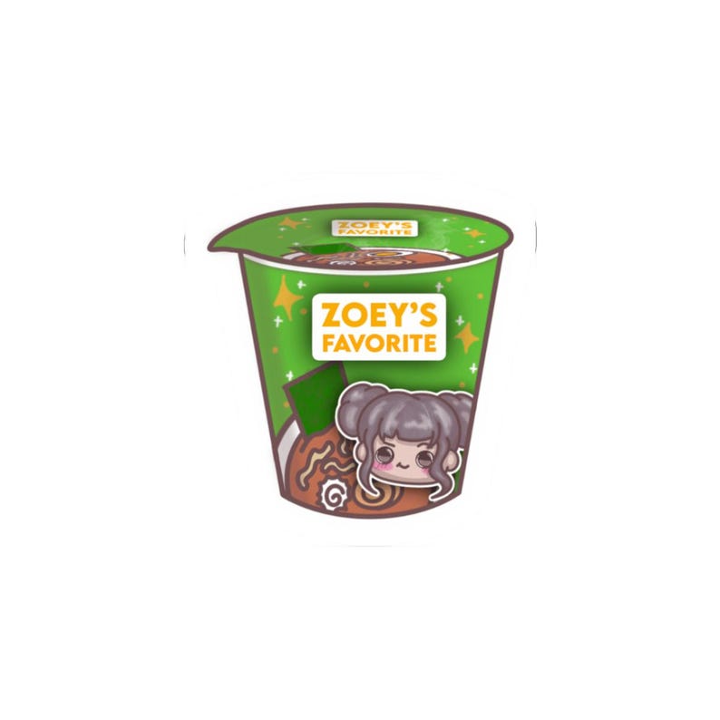 Zoey's Cup of Noodles - Huntrix (KPDH, Kiss-cut Sticker) - Etsy