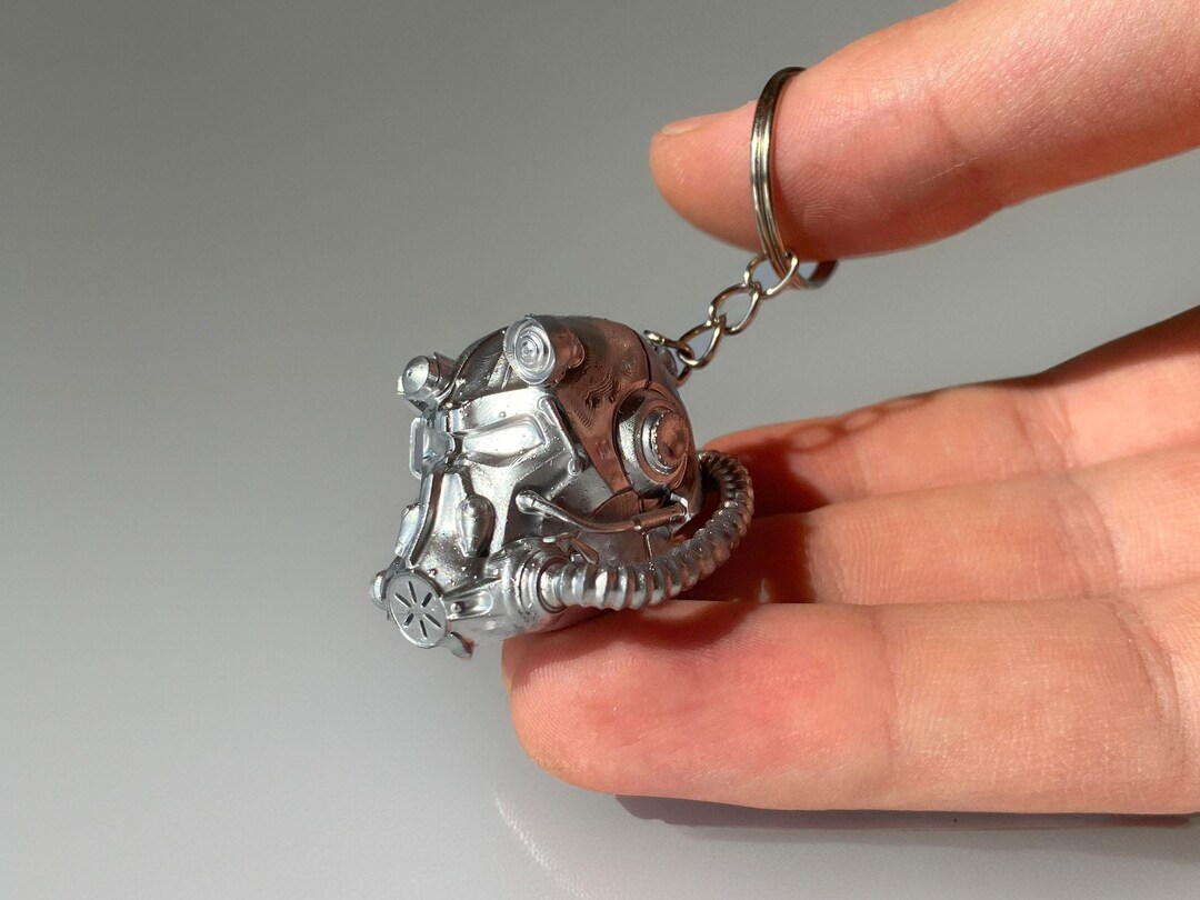 Fallout Inspired Keychain – T60 Power Armor Helmet Accessory - Etsy