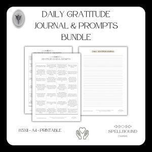 Daily Gratitude Prompts & Journal Bundle - Etsy