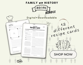 Family History Starter Bundle: Genealogy PDF Worksheets to Organize and ...