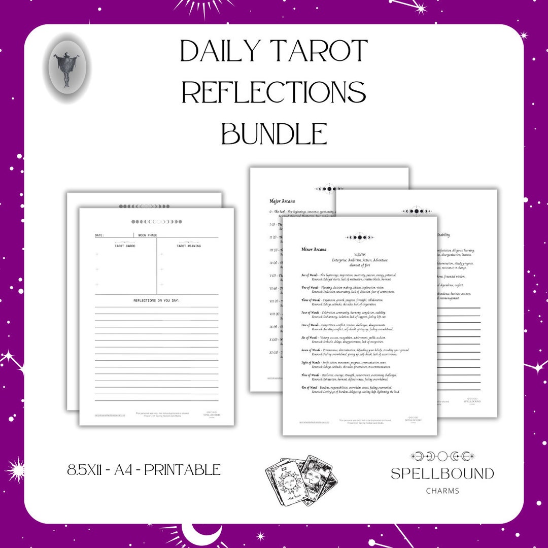 Daily Tarot Reflection Bundle - Etsy