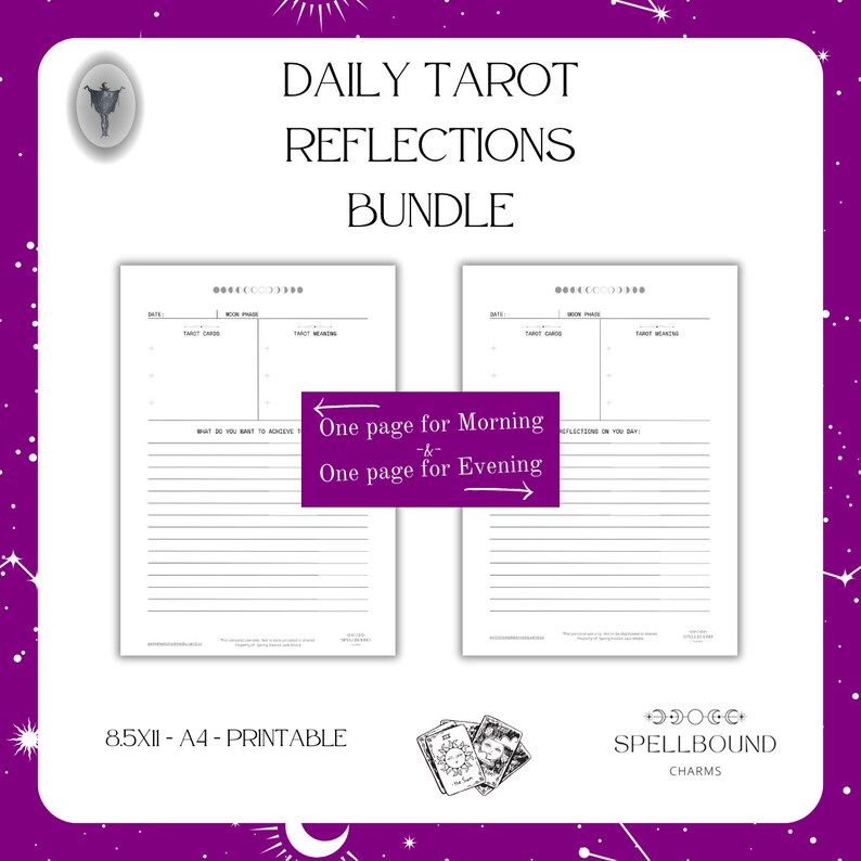 Daily Tarot Reflection Bundle - Etsy