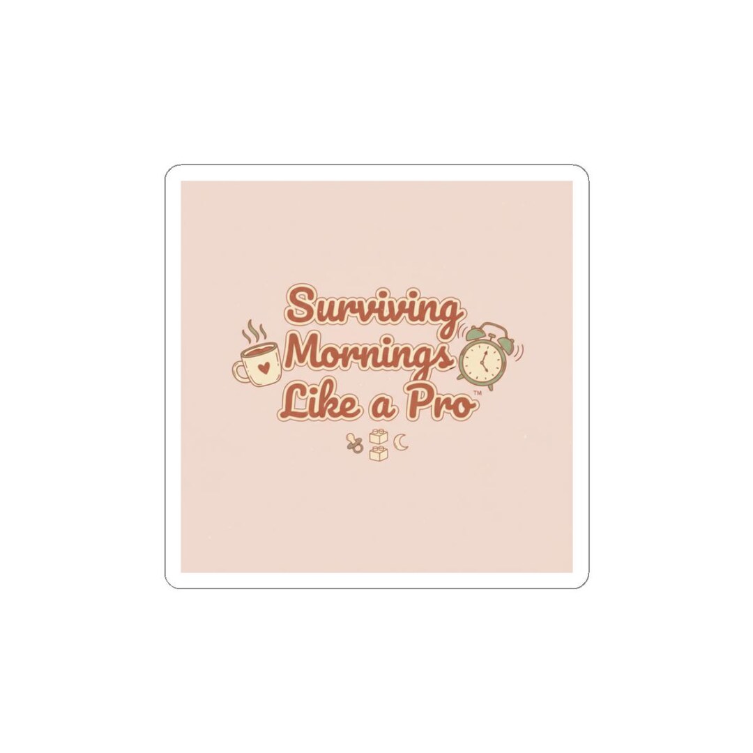 Surviving Mornings Like a Pro Sticker | Parenting Morning Humor, Coffee ...