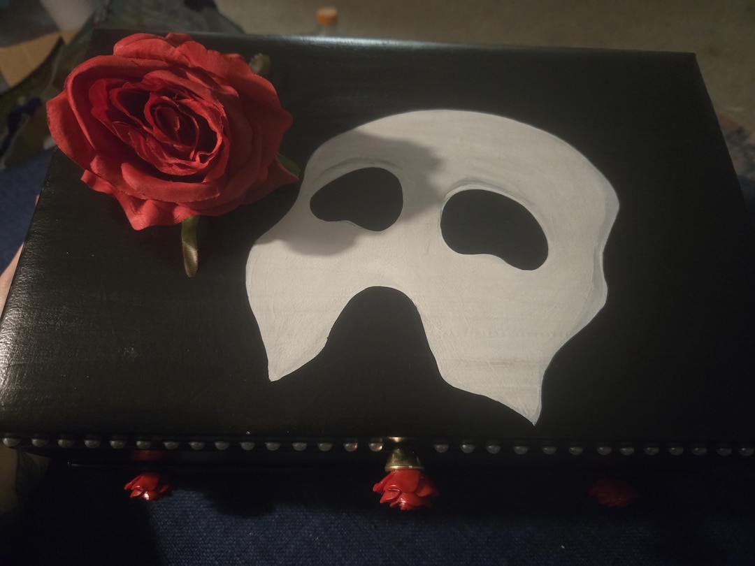 Phantom of the Opera Jewelry Box Red and Black Interior - Etsy