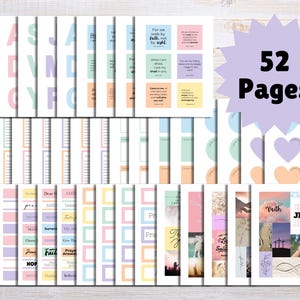 Pastel Prayer Board Kit | Christian Prayer Wall Collage | Printable ...