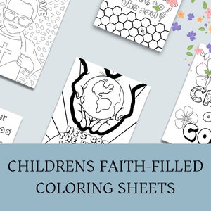 24 Bible Verse Coloring & Activity Pages for Kids PRINTABLE DIGITAL ...