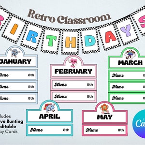 Retro Classroom Decor Mega Bundle: Colorful Classroom Theme, EDITABLE ...