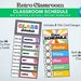 Retro Classroom Decor Mega Bundle: Colorful Classroom Theme, EDITABLE ...