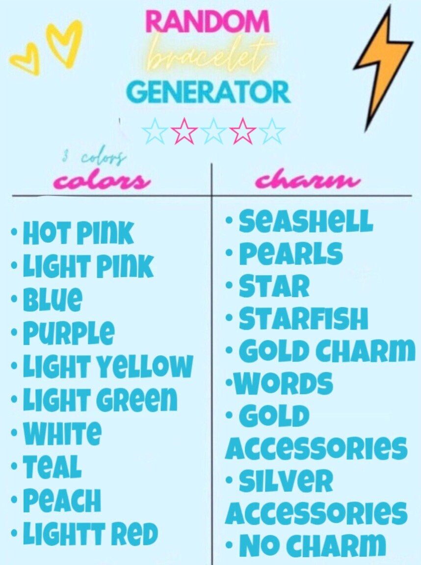 Bracelet Generator - Etsy