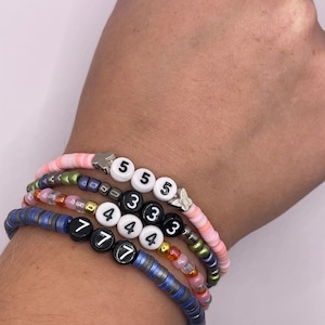 Angel Number Bracelet, Angel Number Jewelry, Custom Beaded Bracelet ...