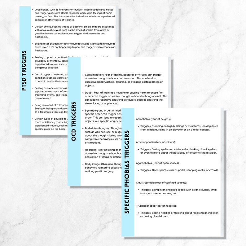 Editable CBT for Anxiety Workbook Resell Rights Occupational Therapy ...